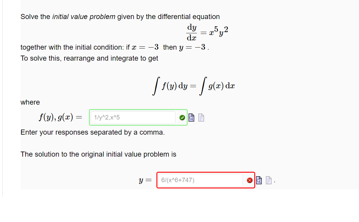 Solved Solve the initial value problem given by the | Chegg.com