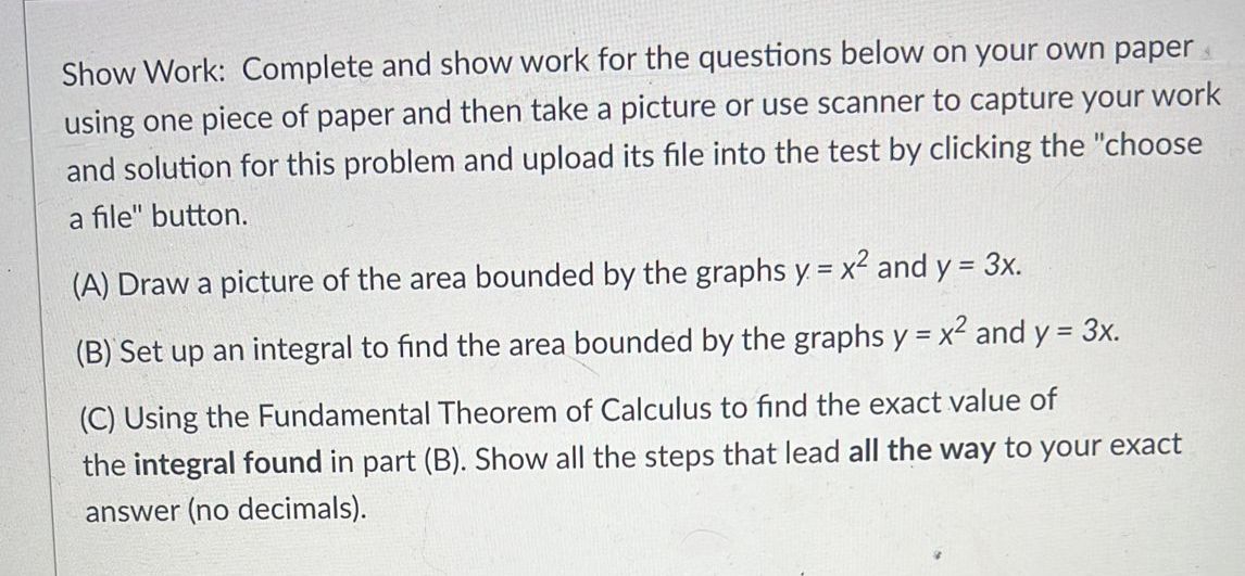 Solved Show Work: Complete and show work for the questions | Chegg.com
