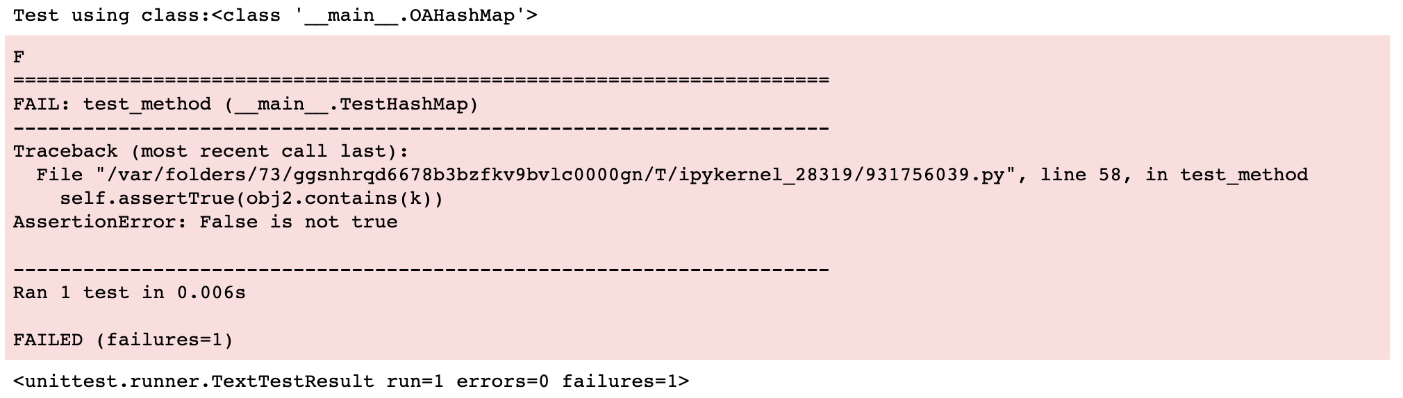 Solved Requirement: Use open addressing to resolve hash | Chegg.com