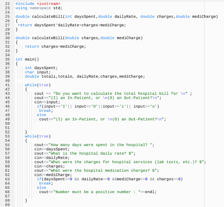 Solved [C++] Q: Overloaded Hospital Write a program that | Chegg.com