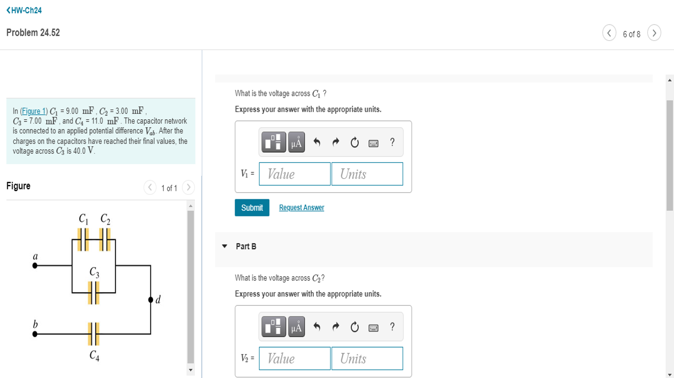 Solved Submit Request Answer C, C₂ Part B a Cz What is the | Chegg.com