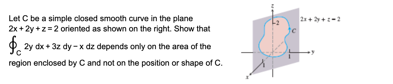 Solved Let C ﻿be a simple closed smooth curve in the | Chegg.com