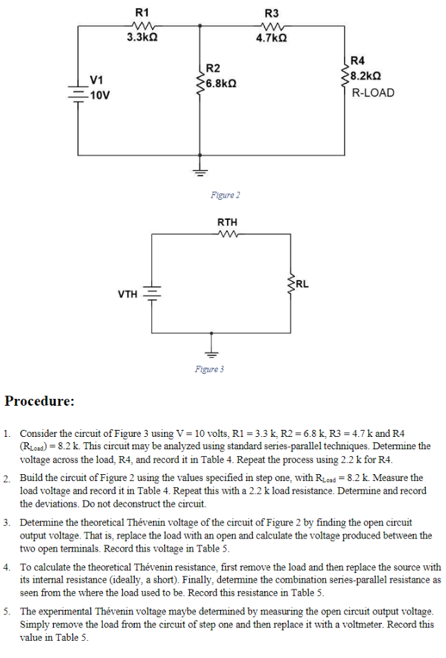 Solved Figure 2 Procedure: 1. Consider the circuit of Figure | Chegg.com