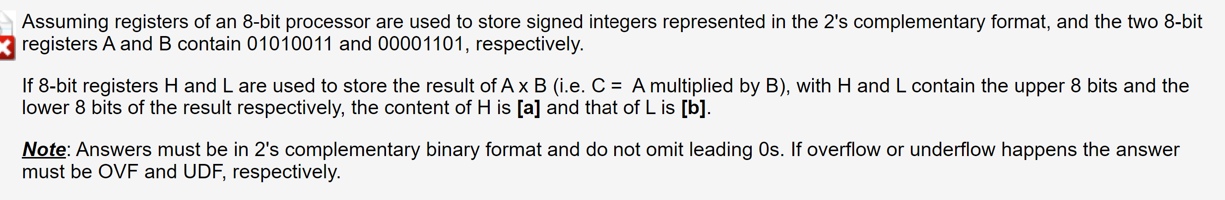 Solved Assuming registers of an 8-bit processor are used to | Chegg.com