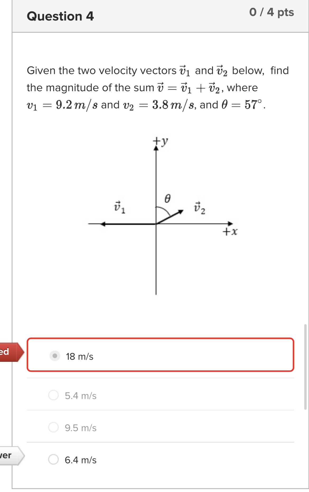 Solved Given the two velocity vectors vec(v)1 ﻿and vec(v)2 | Chegg.com