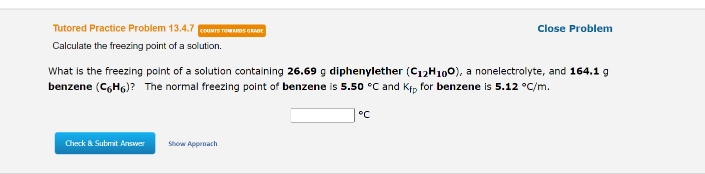 Solved Tutored Practice Problem 13.4.7 Calculate the | Chegg.com