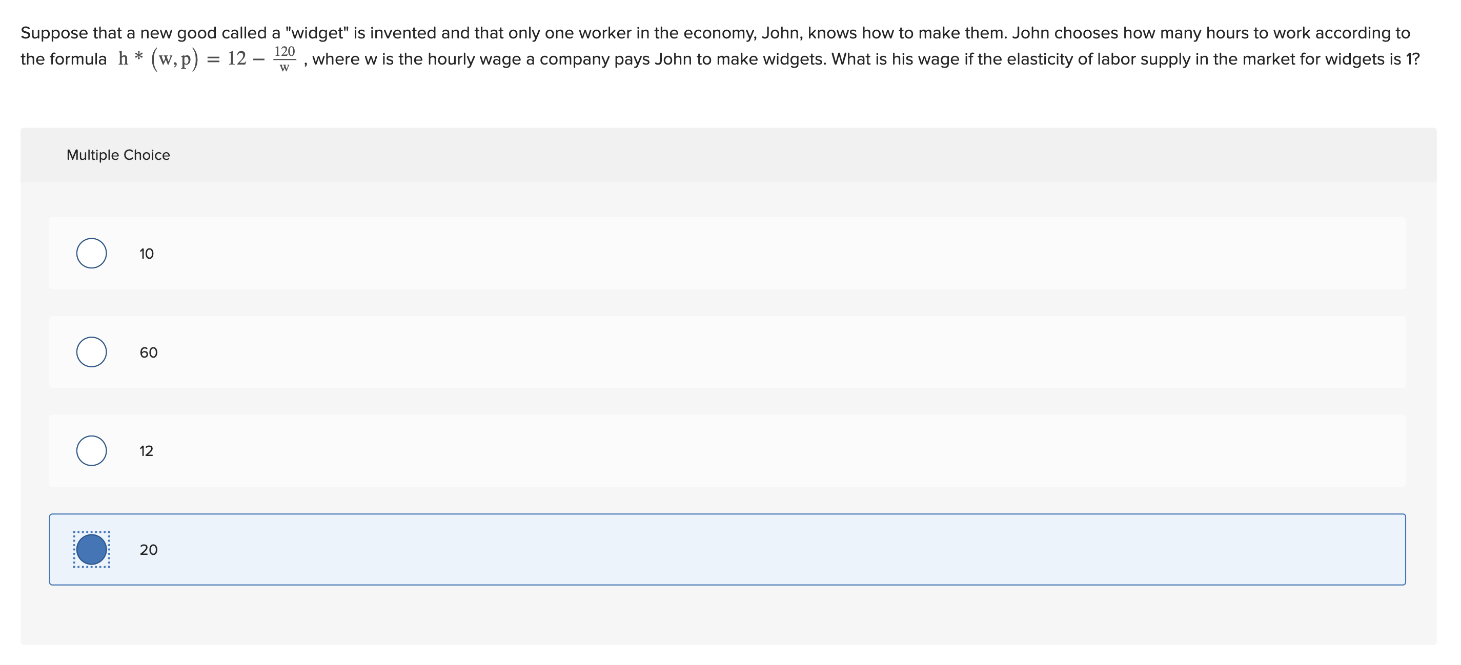 Solved TextSuppose that a new good called a "widget" is | Chegg.com