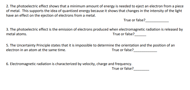 Solved 2 The Photoelectric Effect Shows That A Minimum