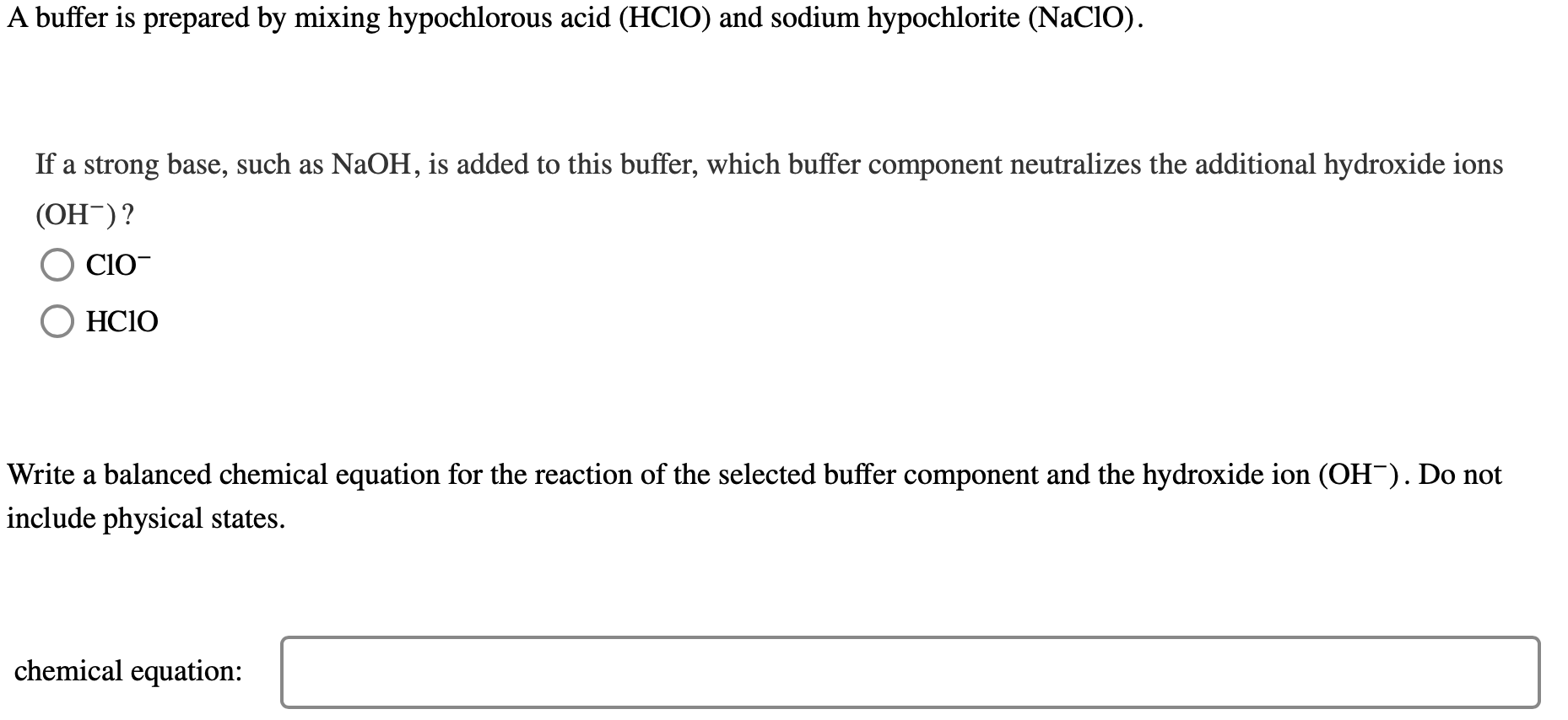 Solved The acetic acid/acetate buffer system is a common | Chegg.com