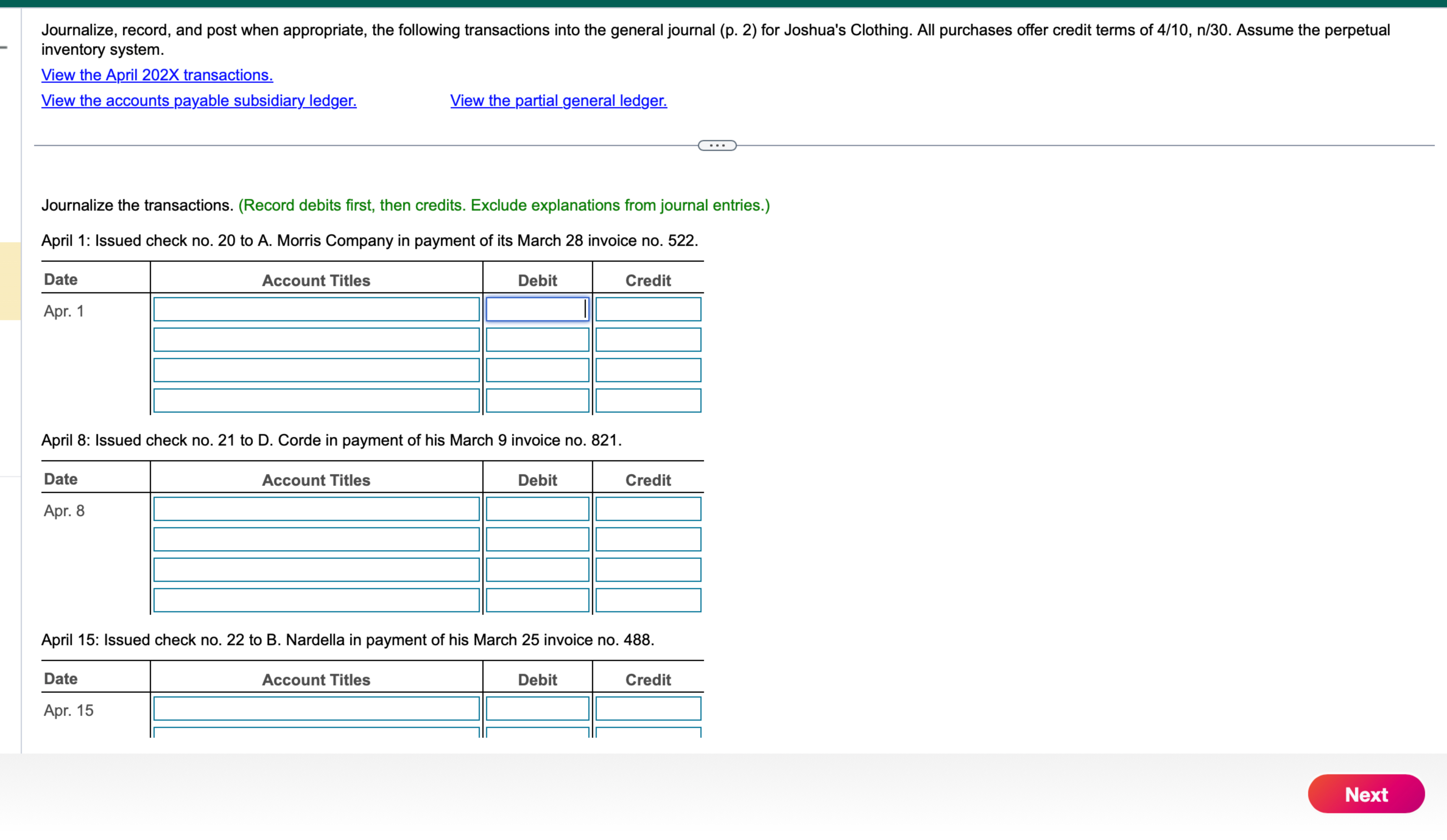Solved Journalize, record, and post when appropriate, the | Chegg.com