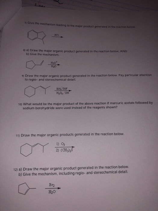 Solved 4) Propose a detailed, step-by-step mechanism for the | Chegg.com