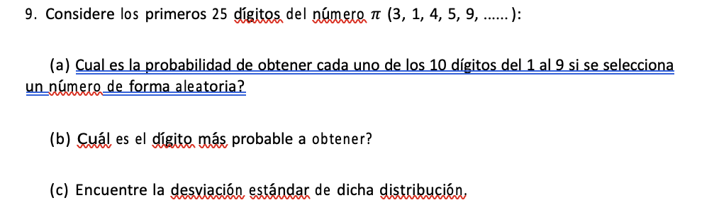 Solved Consider the first 25 digits of the number π (3, 1, | Chegg.com