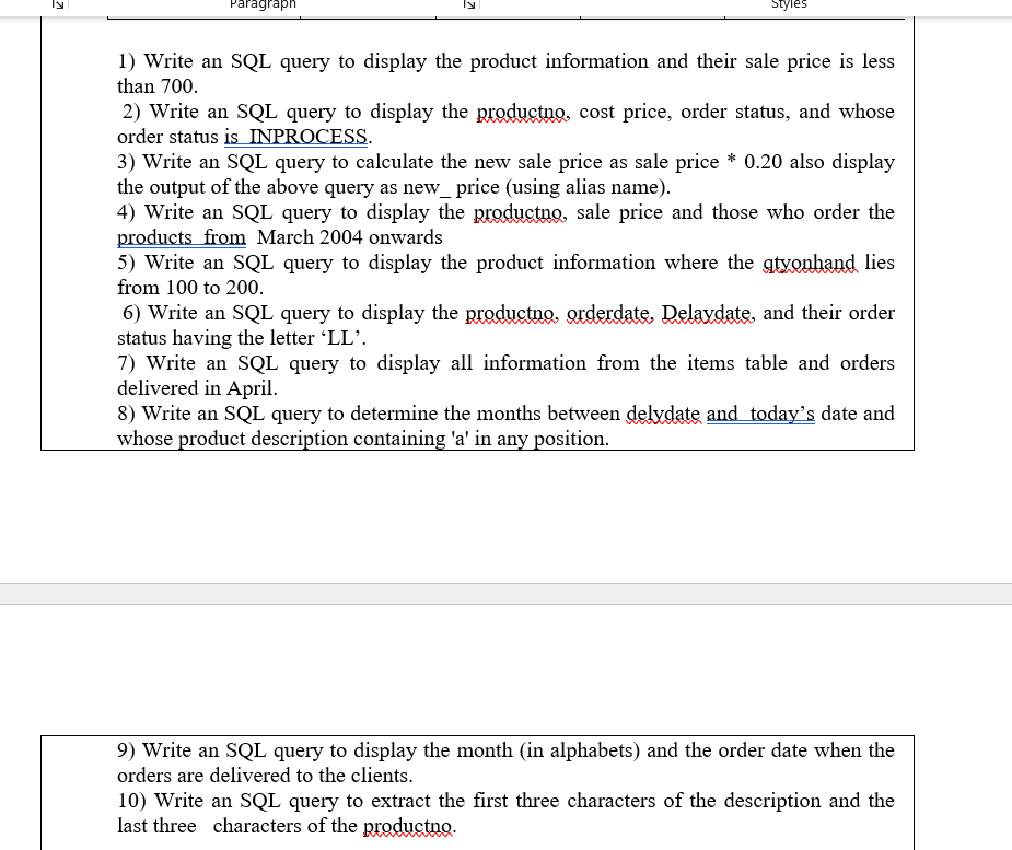 Solved Assignment Set 2 Create The Item Master Table