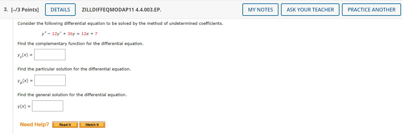 Solved 3. [-13 Points] DETAILS ZILLDIFFEQMODAP11 4.4.003.EP. | Chegg.com