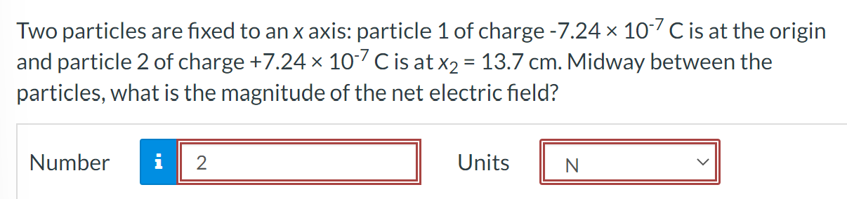 Solved Two particles are fixed to an x axis: particle 1 of | Chegg.com