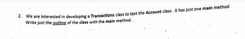 Solved Write code for a withdraw method that takes two | Chegg.com