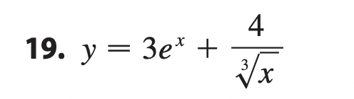 y=3ex+4x3 | Chegg.com