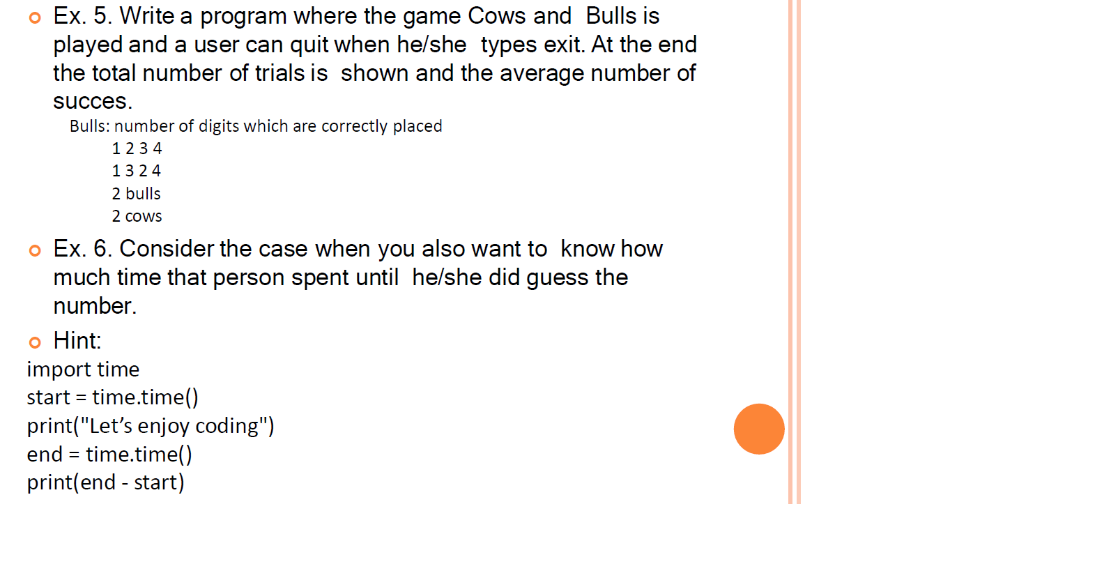 Solved O Ex 5 Write A Program Where The Game Cows And 4068