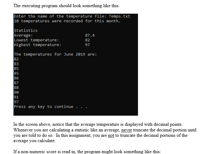 Sort Temperatures Lab This assignment utilizes a | Chegg.com