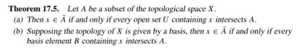 Solved Theorem 17.5. Let A be a subset of the topological | Chegg.com