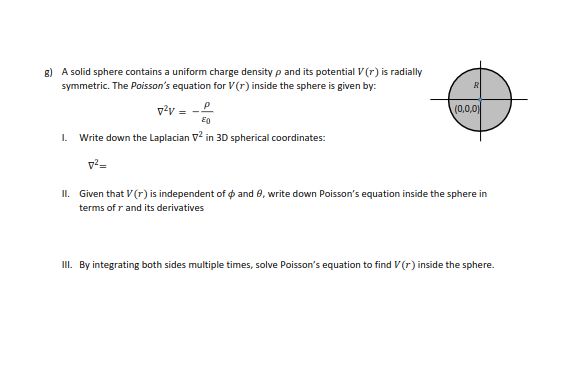 Solved 1. Laplace's Equation and Poisson's Equation In 3D | Chegg.com