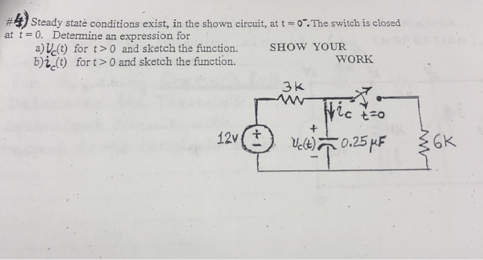 Solved Steady State Conditions Exist In The Shown