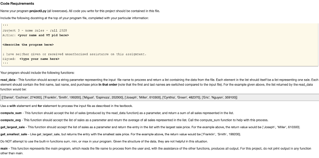 Solved This program will analyze real estate sales data | Chegg.com