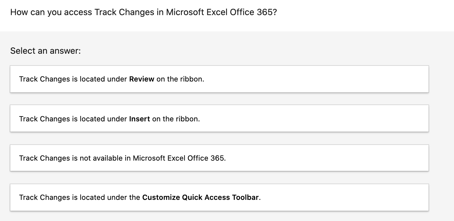 Solved Which shortcuts can you use for Undo and Redo? Select | Chegg.com