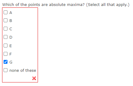 Solved Decide whether each labeled point is an absolute | Chegg.com