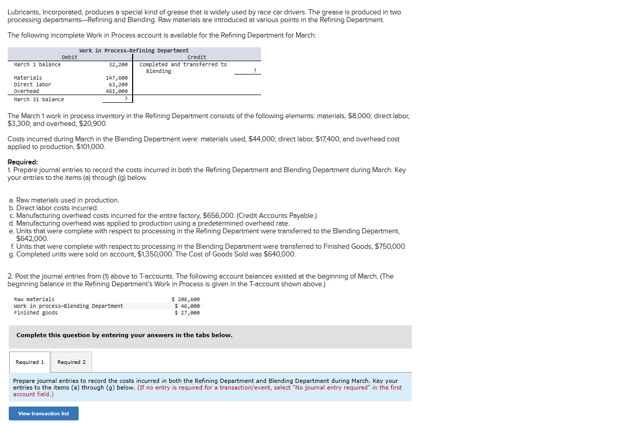 Solved Post the journal entries from Requirement 1 to | Chegg.com