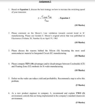 Assignment 1. Based on Fquation 1. discuss the best | Chegg.com