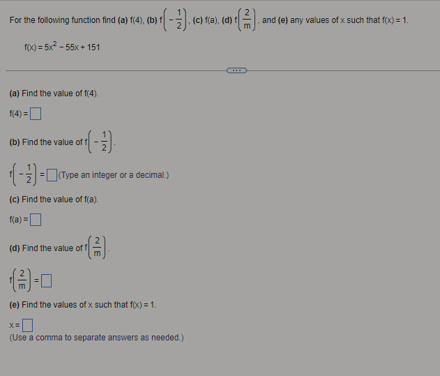 Solved For the following function find (a)f(4), (b) f(−21), | Chegg.com