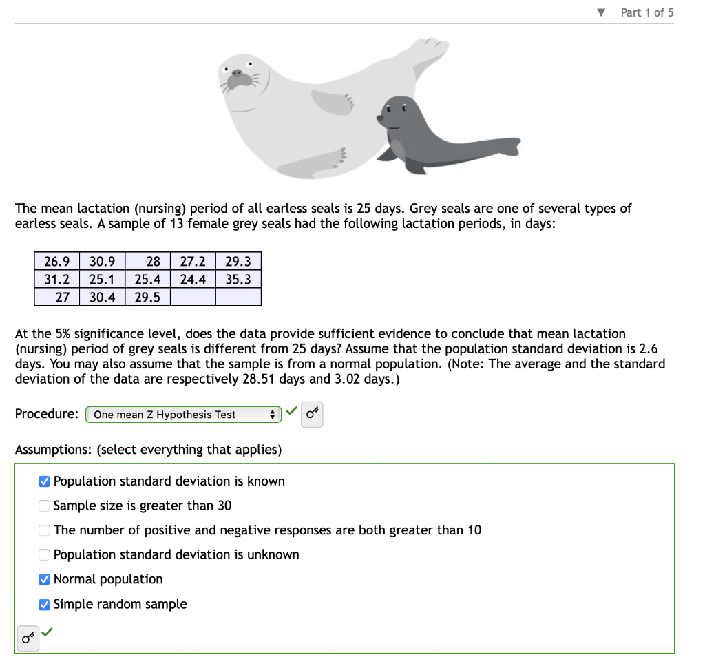 Solved The mean lactation (nursing) period of all earless | Chegg.com