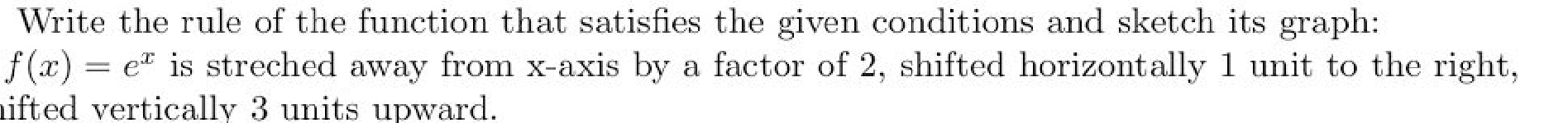 Solved Write the rule of the function that satisfies the | Chegg.com