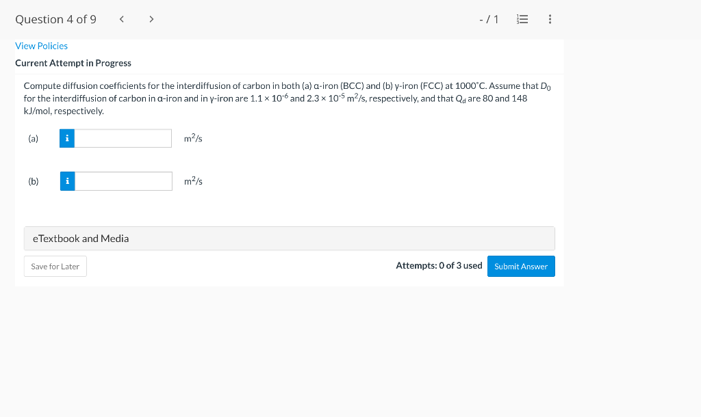 Solved Compute diffusion coefficients for the interdiffusion | Chegg.com