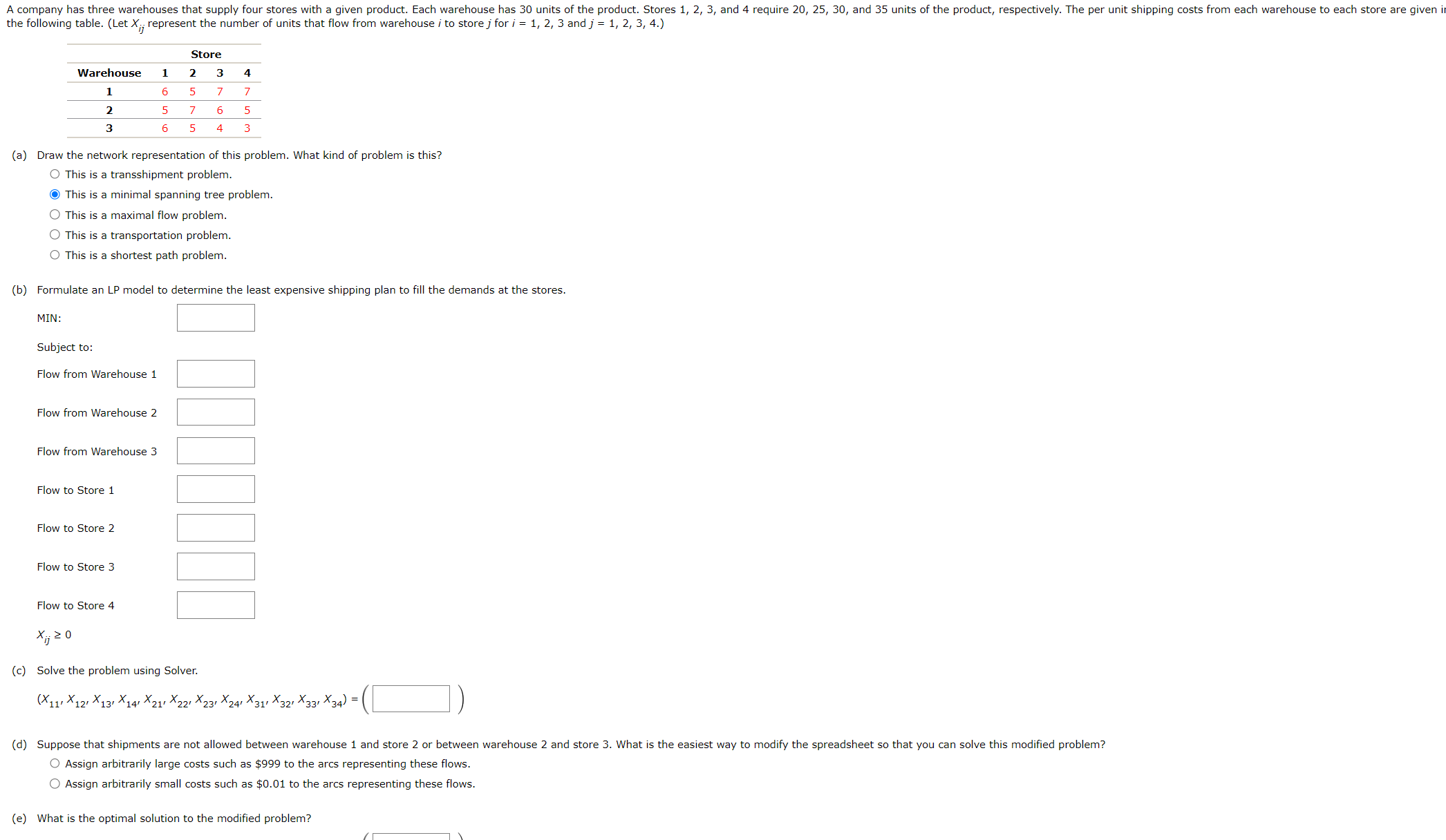 Solved Can You Answer This Using Excel Solver Please 