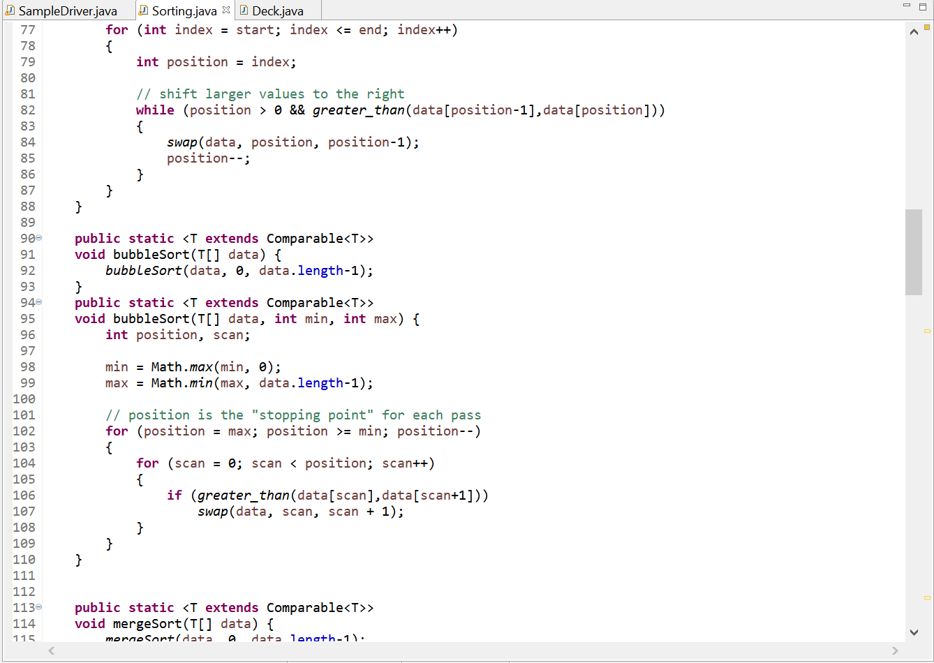 Java Project 2 CSC205 1) For this project, download | Chegg.com
