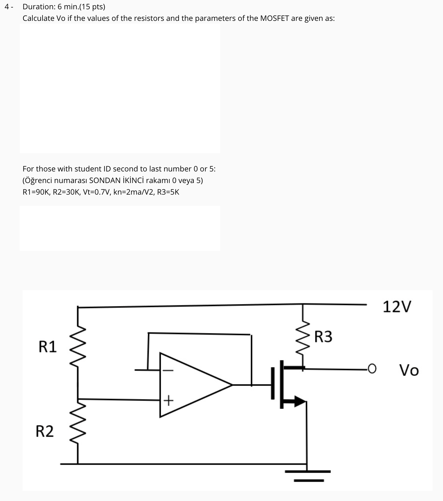 Solved - Duration: 6 min.(15 pts) Calculate Vo if the values | Chegg.com