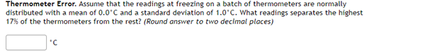 Solved Thermometer Error. Assume that the readings at | Chegg.com