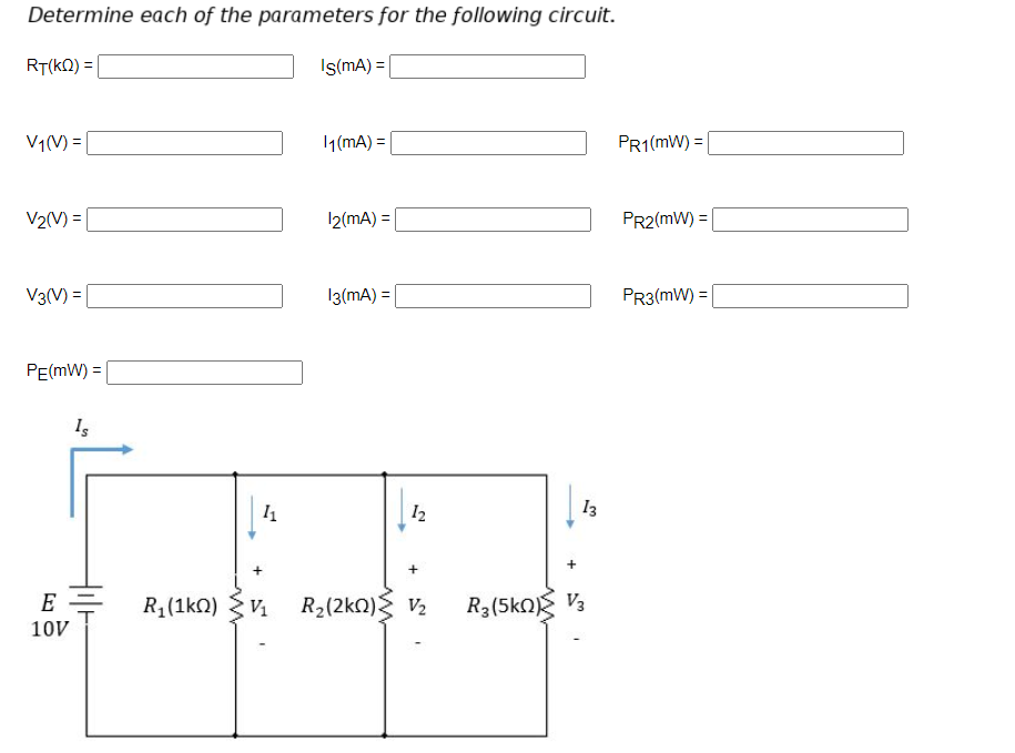 Solved Determine each of the parameters for the following | Chegg.com