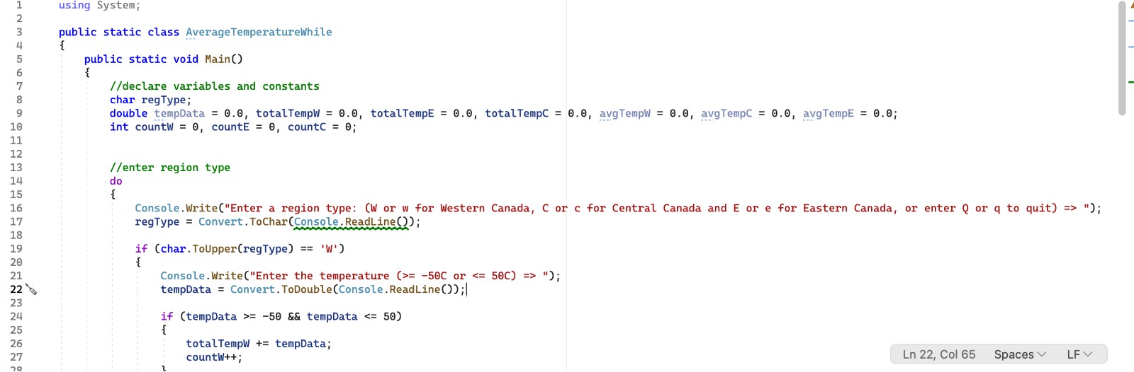 Solved if (tempData >=−50 \&\& tempData