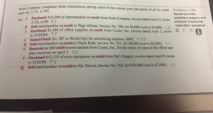 Solved Answer problem 7-3A from Principles of Financial | Chegg.com Solved Answer problem 7-3A from Principles of Financial | Chegg.com