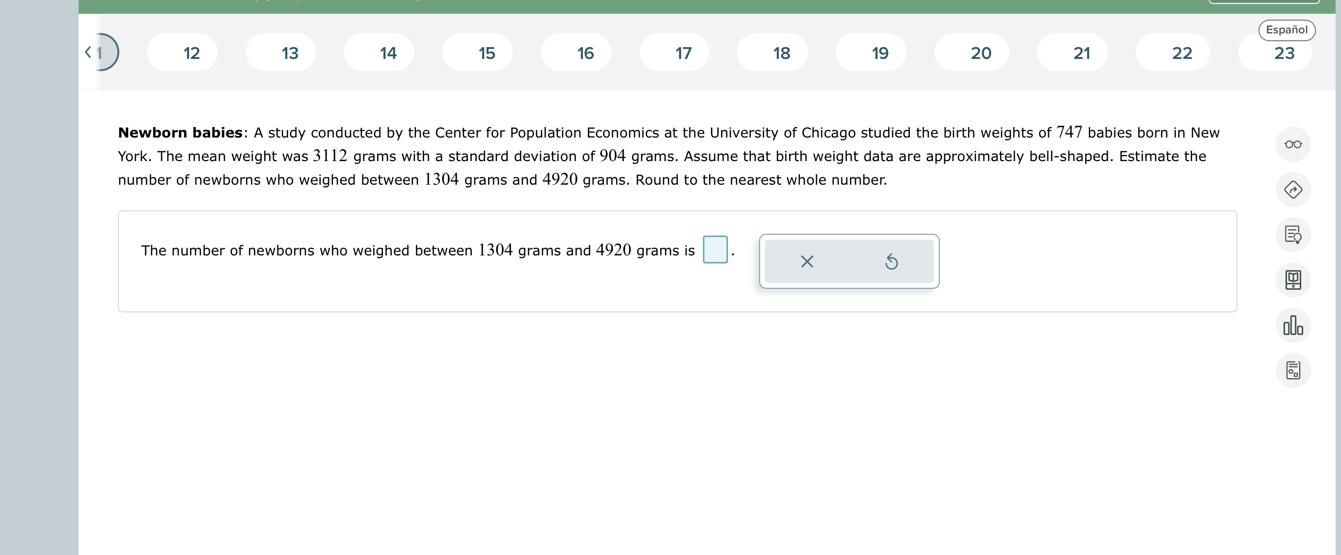 Solved Newborn babies: A study conducted by the Center for | Chegg.com