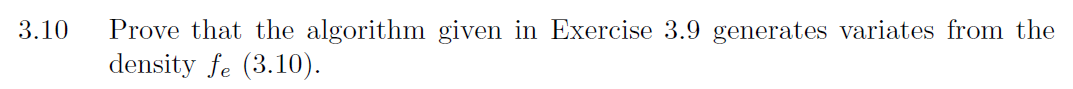 Solved 3.10 Prove that the algorithm given in Exercise 3.9 | Chegg.com