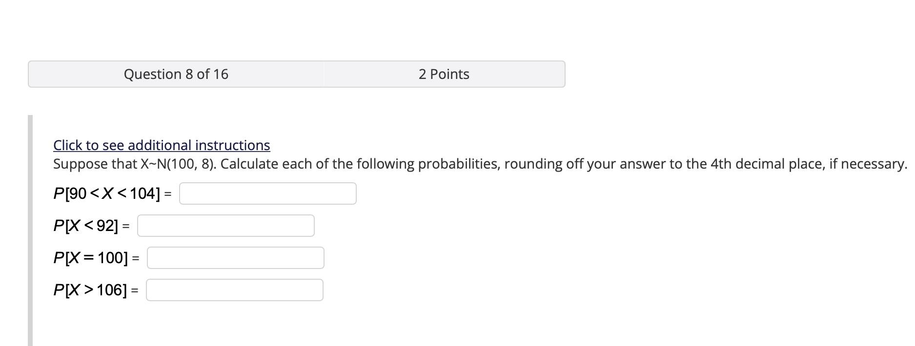Solved Click to see additional instructions Suppose that | Chegg.com