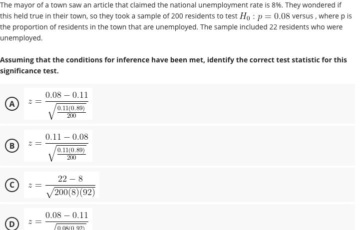 Solved The mayor of a town saw an article that claimed the | Chegg.com