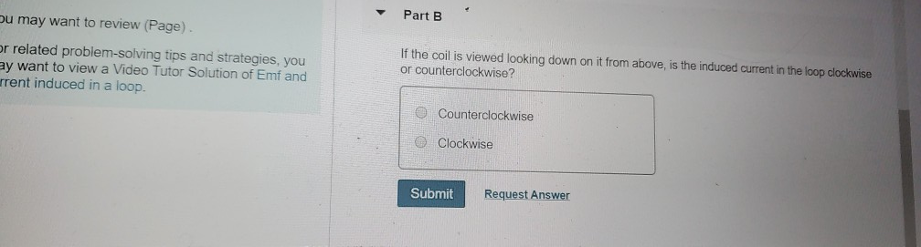 Solved A Review Constants Part A A circular loop of wire | Chegg.com