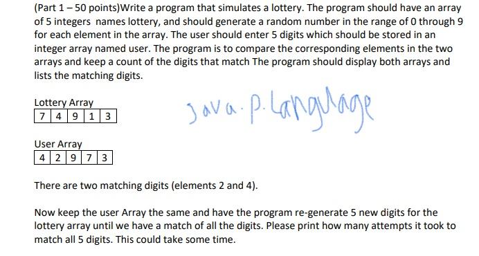 Solved (Part 1 - 50 points) Write a program that simulates a | Chegg.com