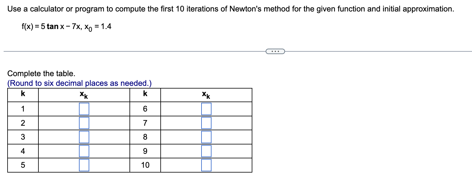 Solved Use a calculator or program to compute the first 10 | Chegg.com