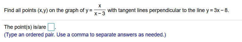 Solved X Find all points (x,y) on the graph of y with | Chegg.com Solved X Find all points (x,y) on the graph of y with | Chegg.com